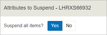 Suspend or Reinstate Tracing